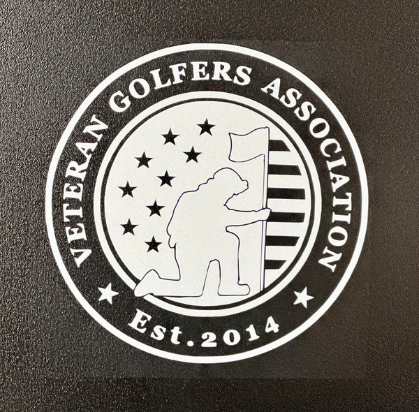 VGA LOGO DECAL WHITE - Veteran Golfers Association