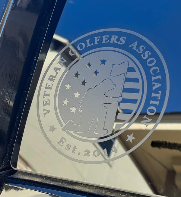 VGA LOGO DECAL WHITE - Veteran Golfers Association